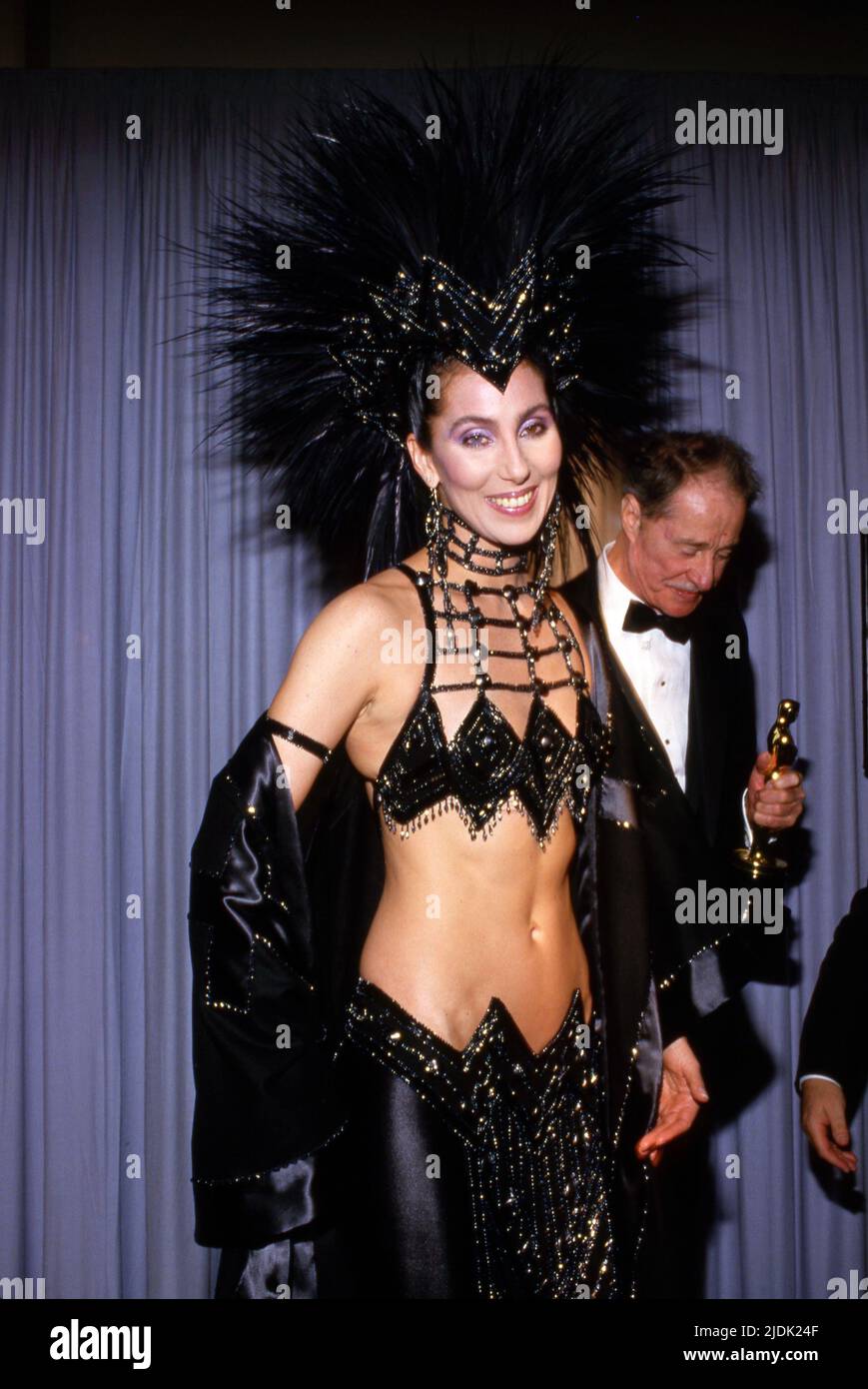 Cher at the 58th Annual Academy Awards at the Dorothy Chandler Pavillion in Los Angeles, CA ...