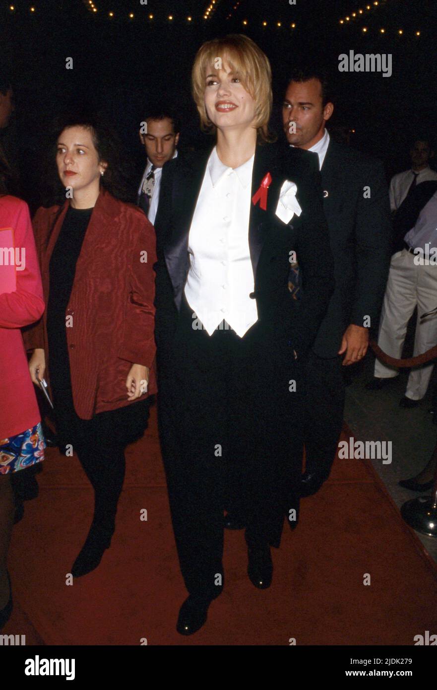 Geena Davis at the Los Angeles Premiere of Hero at Cineplex Odeon ...