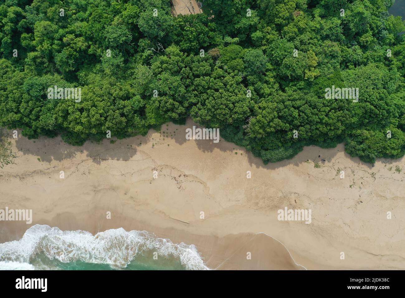 Aerial view of south beach of Cianjur, West Java, Indonesia Stock Photo ...
