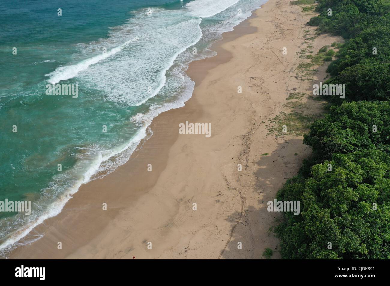 Aerial view of south beach of Cianjur, West Java, Indonesia Stock Photo ...