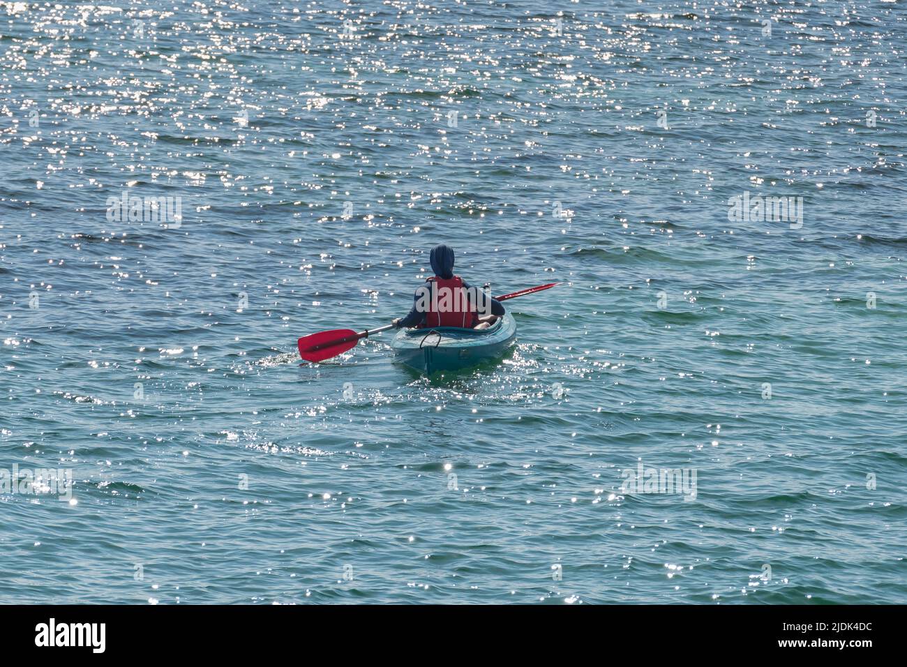 Man paddling a canoe hi-res stock photography and images - Alamy