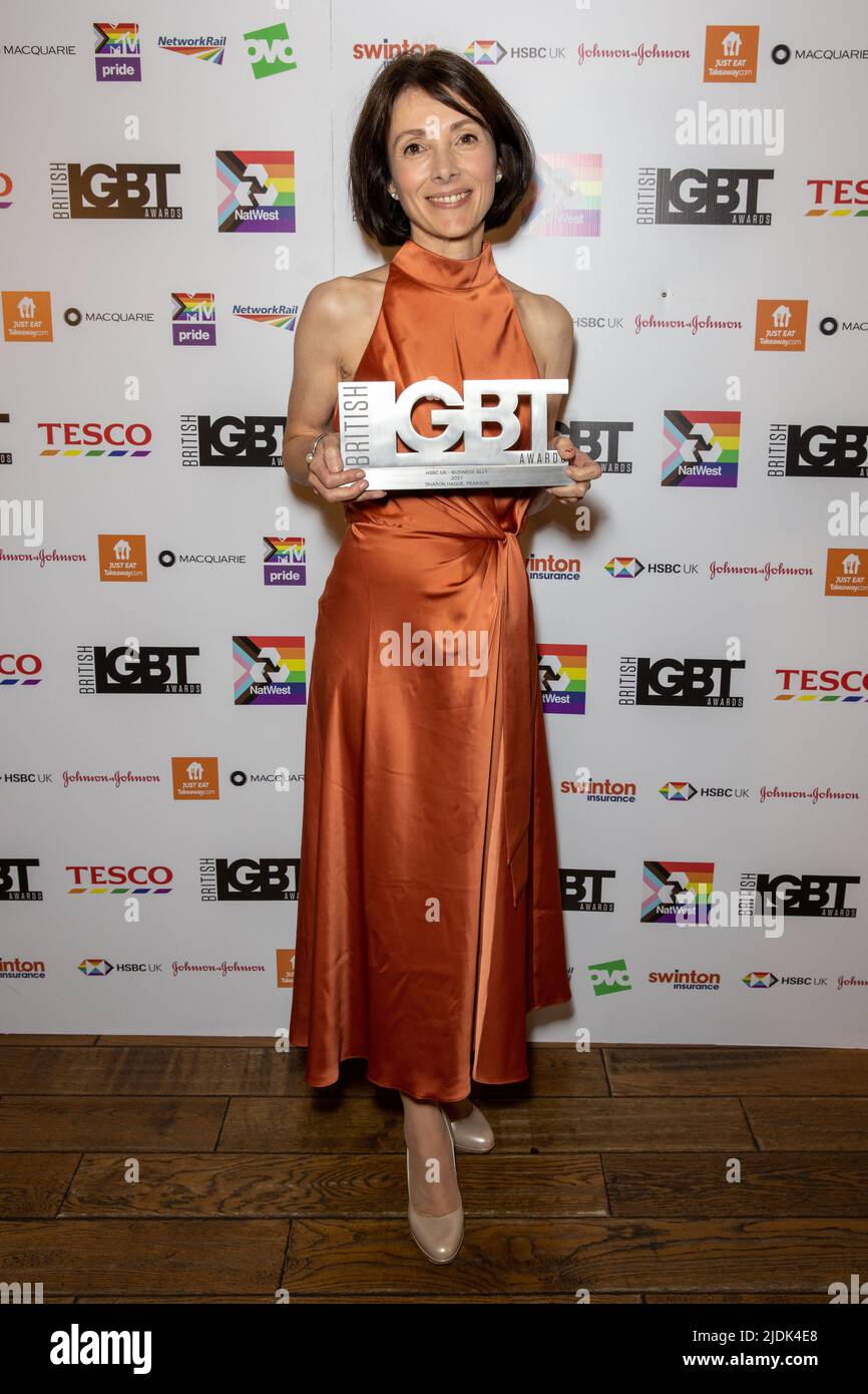The British LGBT Awards 2021 at The Brewery Featuring: Sharon Hague ...
