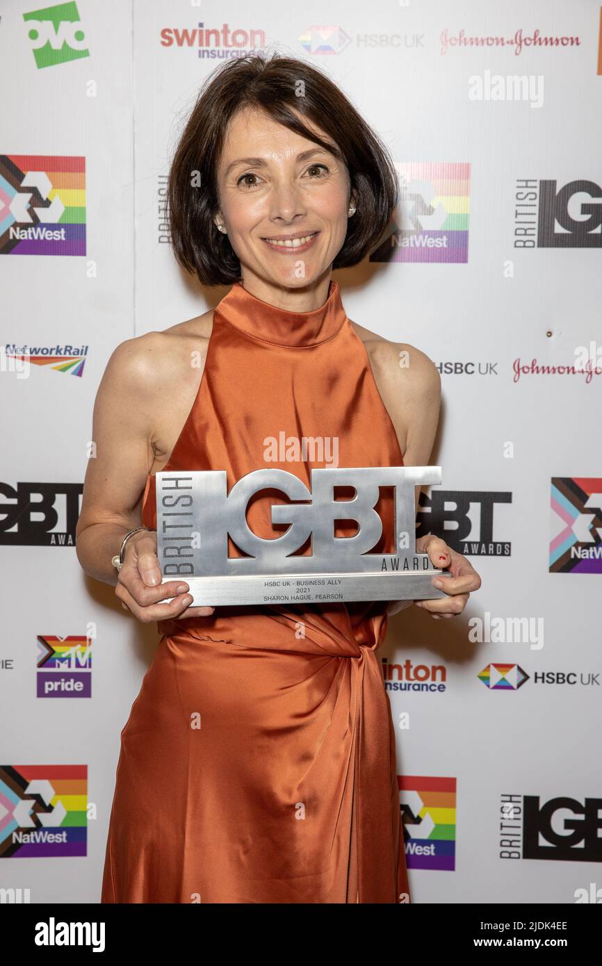 The British LGBT Awards 2021 at The Brewery Featuring: Sharon Hague ...