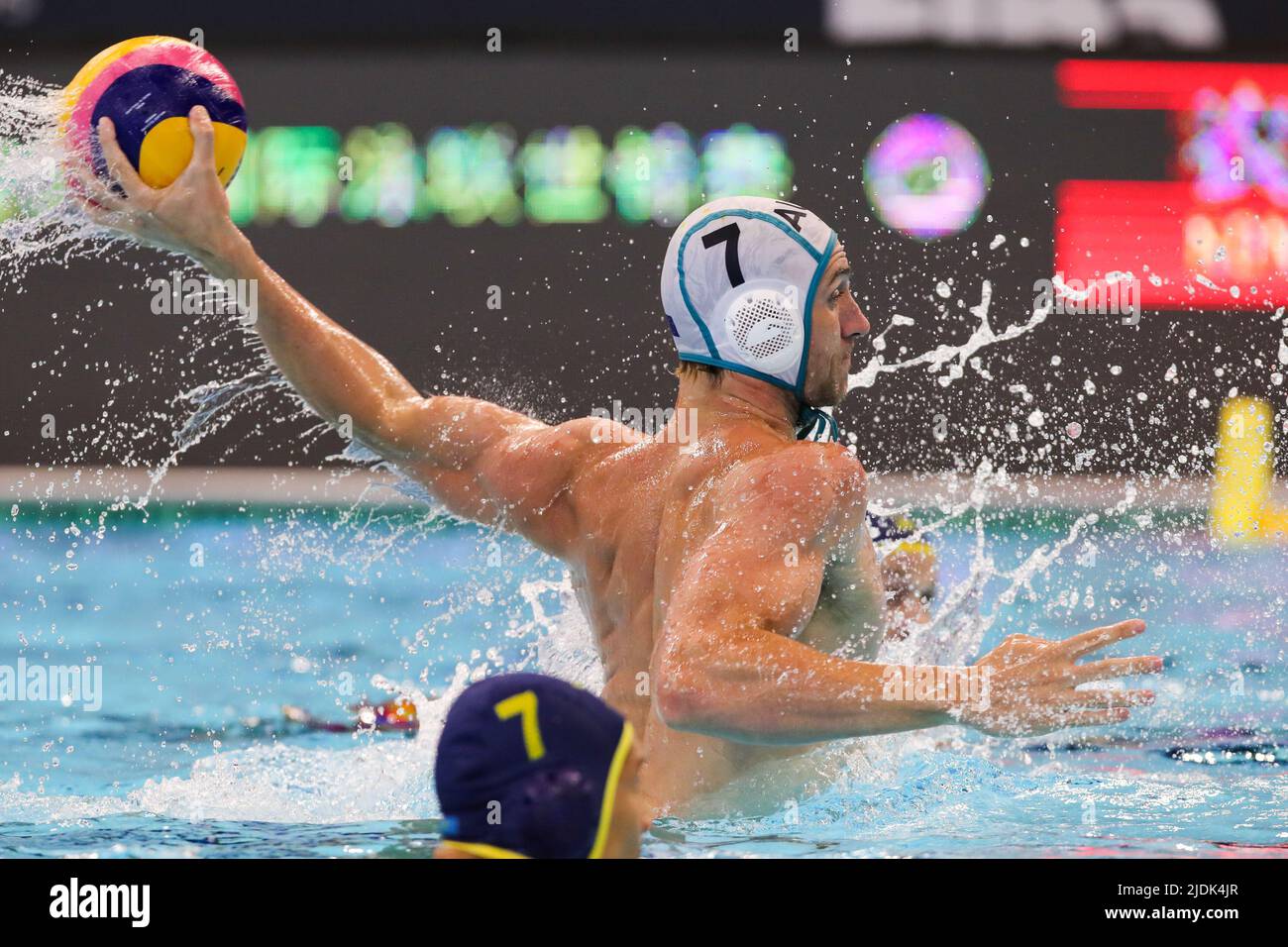 SZEGED, HUNGARY - JUNE 21: Luke Pavillard of Australia during the FINA ...