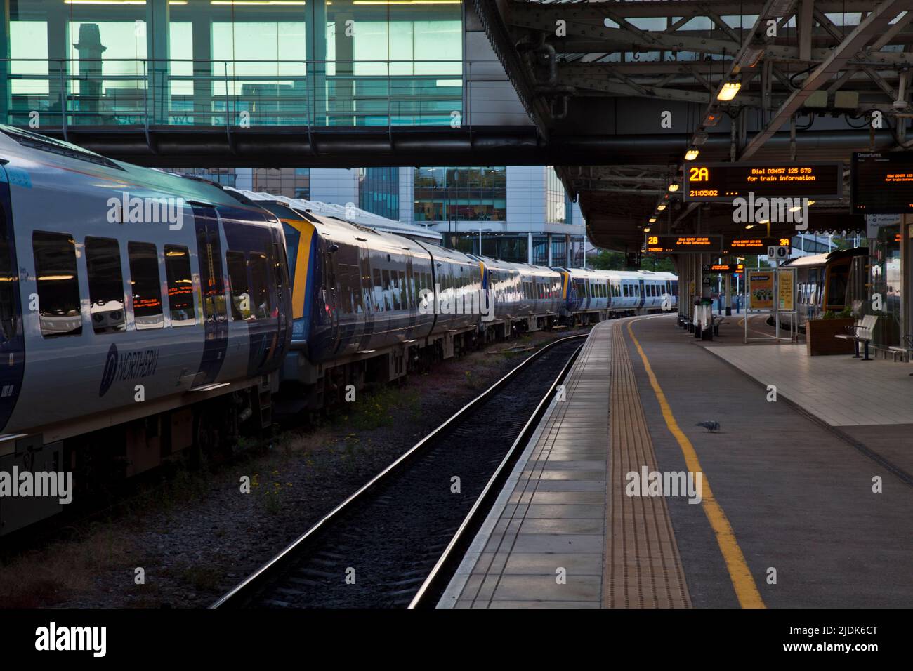 National Rail Strike, Sheffield Train Station, South Yorkshire Stock ...