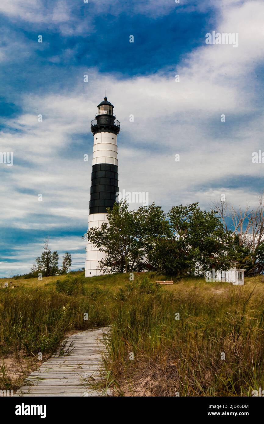 Big Sable Lighthouse, Ludington State Park, Michigan Stock Photo - Alamy