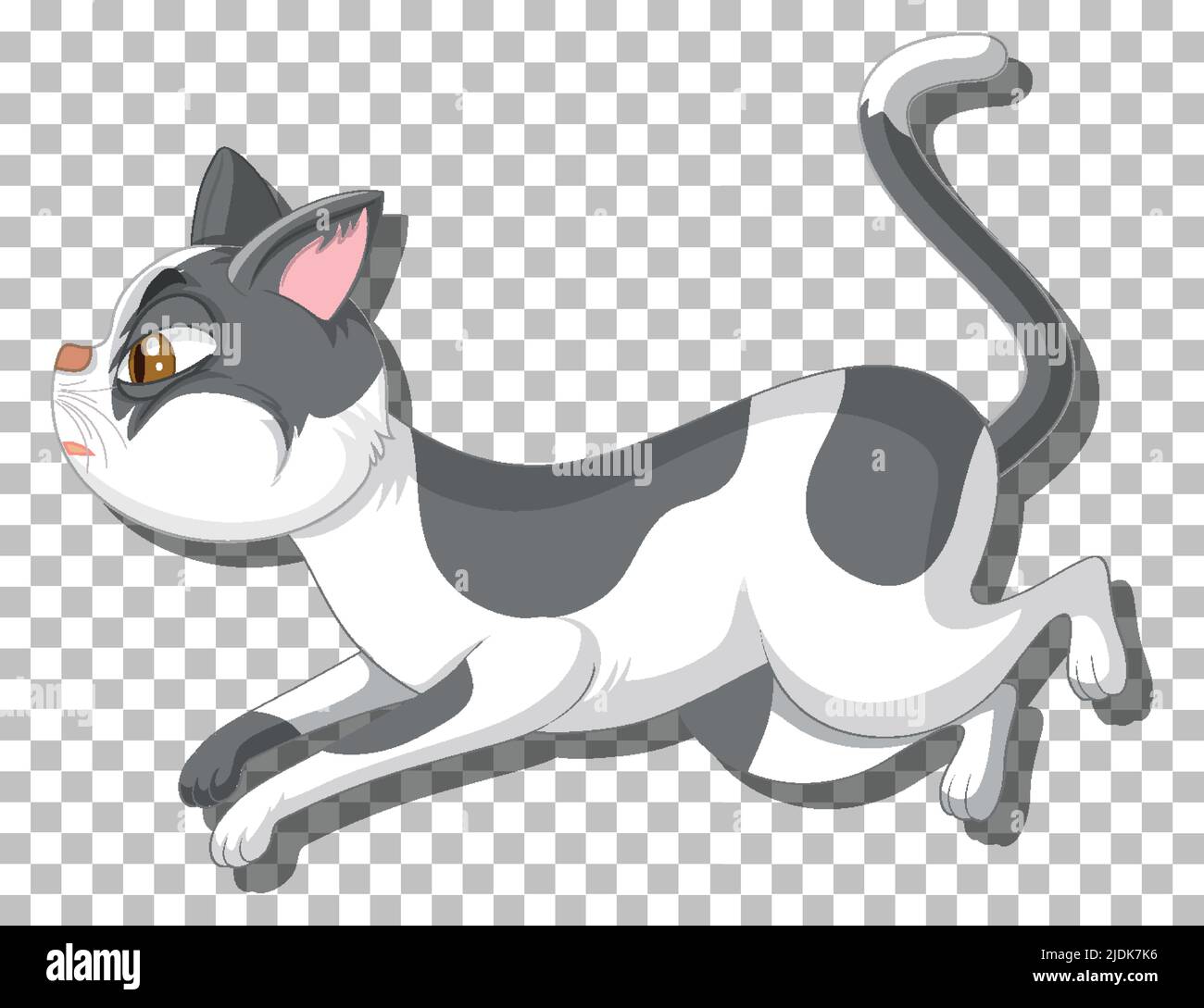 Cat jumping cartoon character illustration Stock Vector Image & Art - Alamy