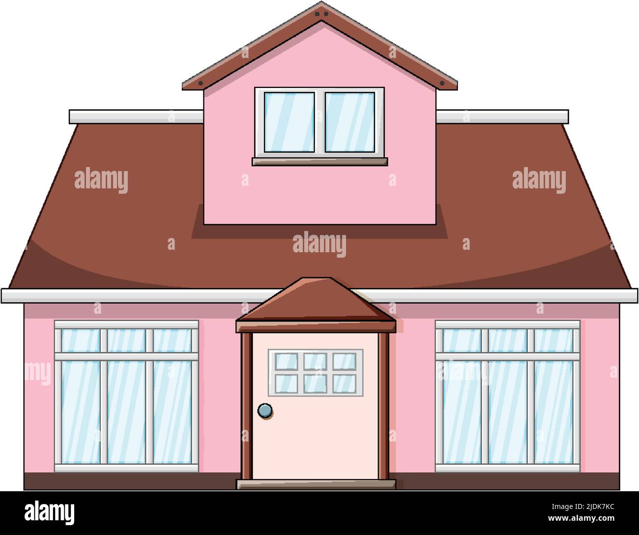 House with pink walls illustration Stock Vector Image & Art - Alamy