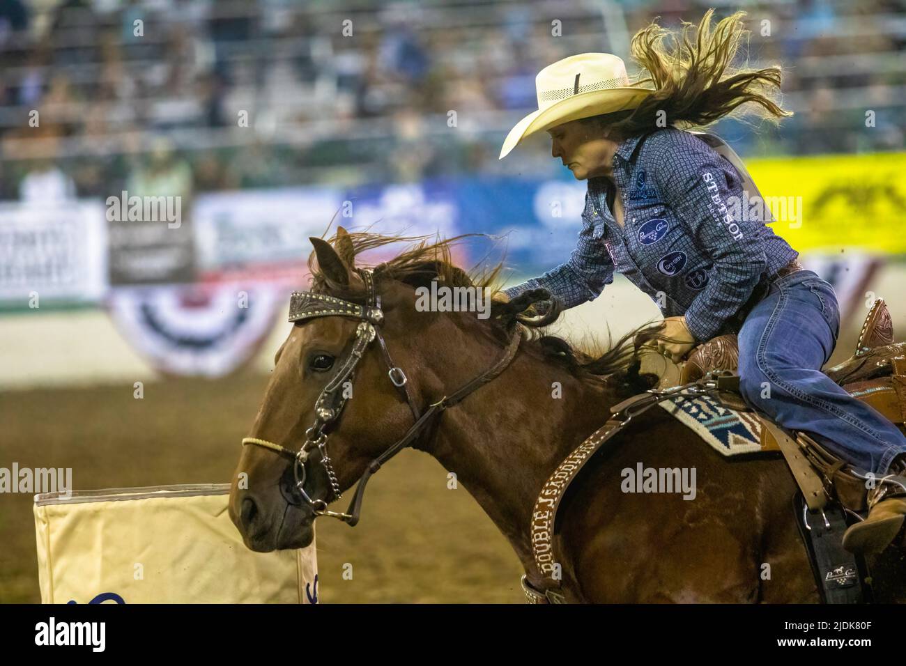 Reno, United States. 20th June, 2022. Brittany Tonozzi barrel racing ...