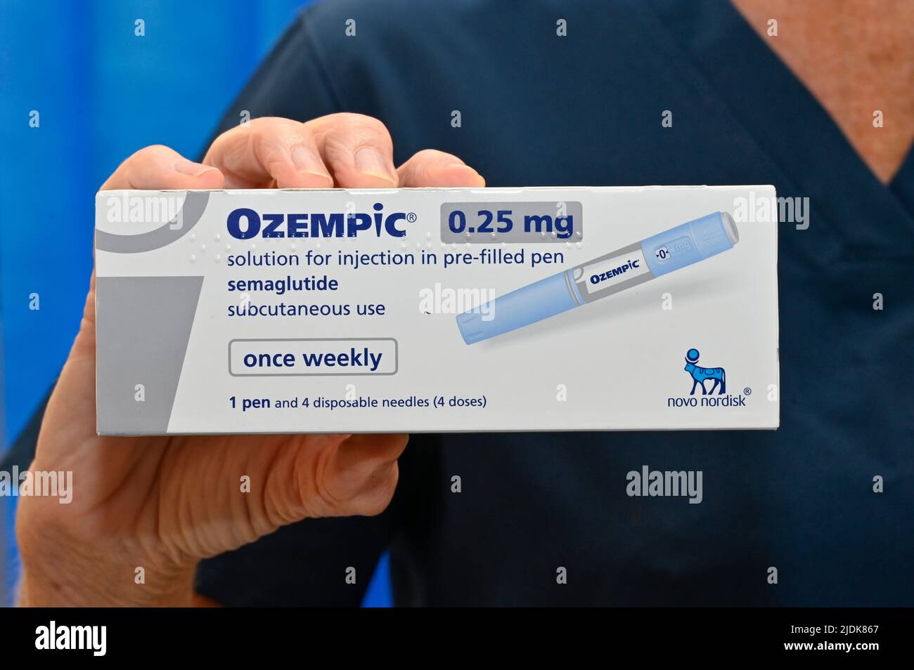 Semaglutide diabetes medication packaging Stock Photo - Alamy