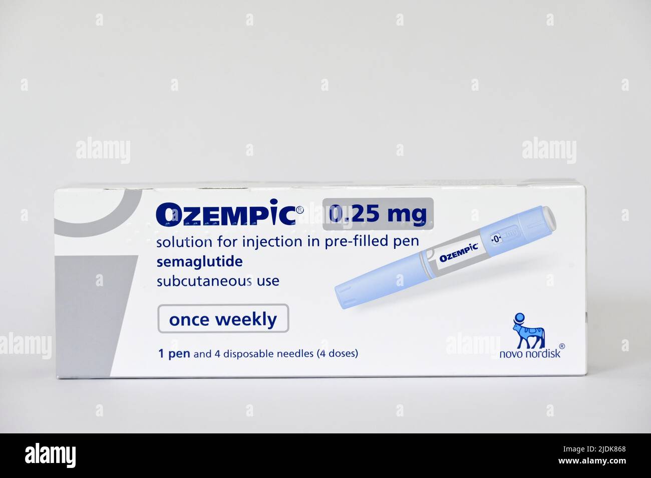 Semaglutide diabetes medication packaging Stock Photo - Alamy