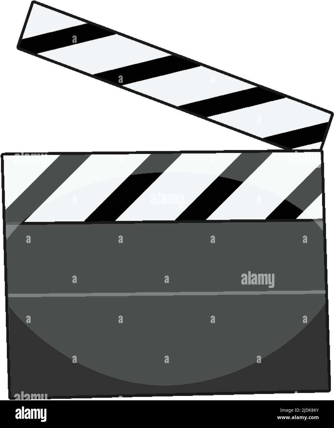 Isolated film slate on white background illustration Stock Vector Image ...