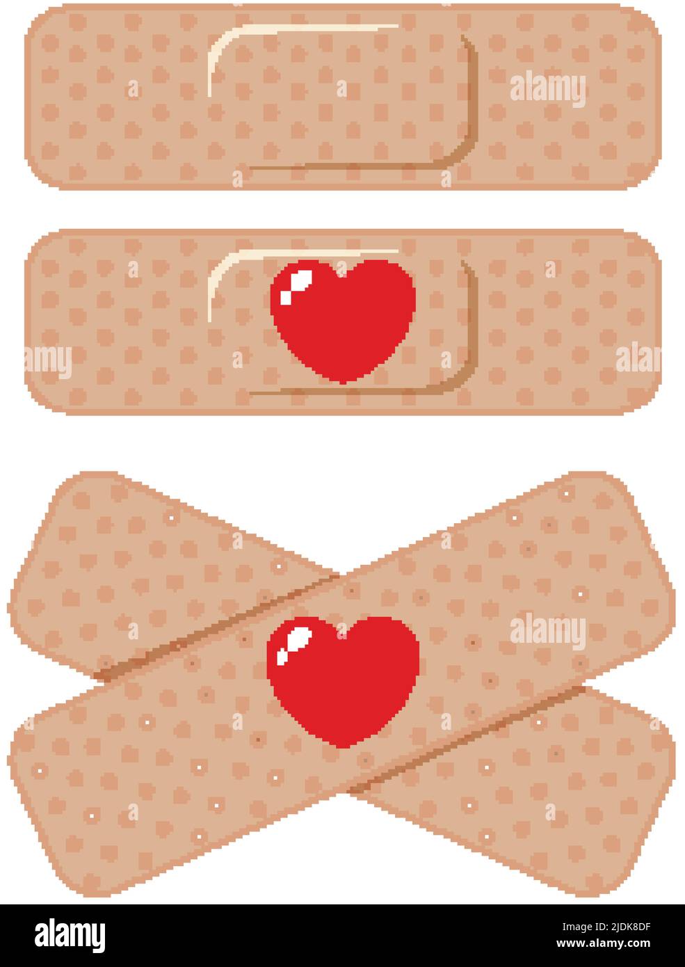 Set of bandage on white background illustration Stock Vector Image ...