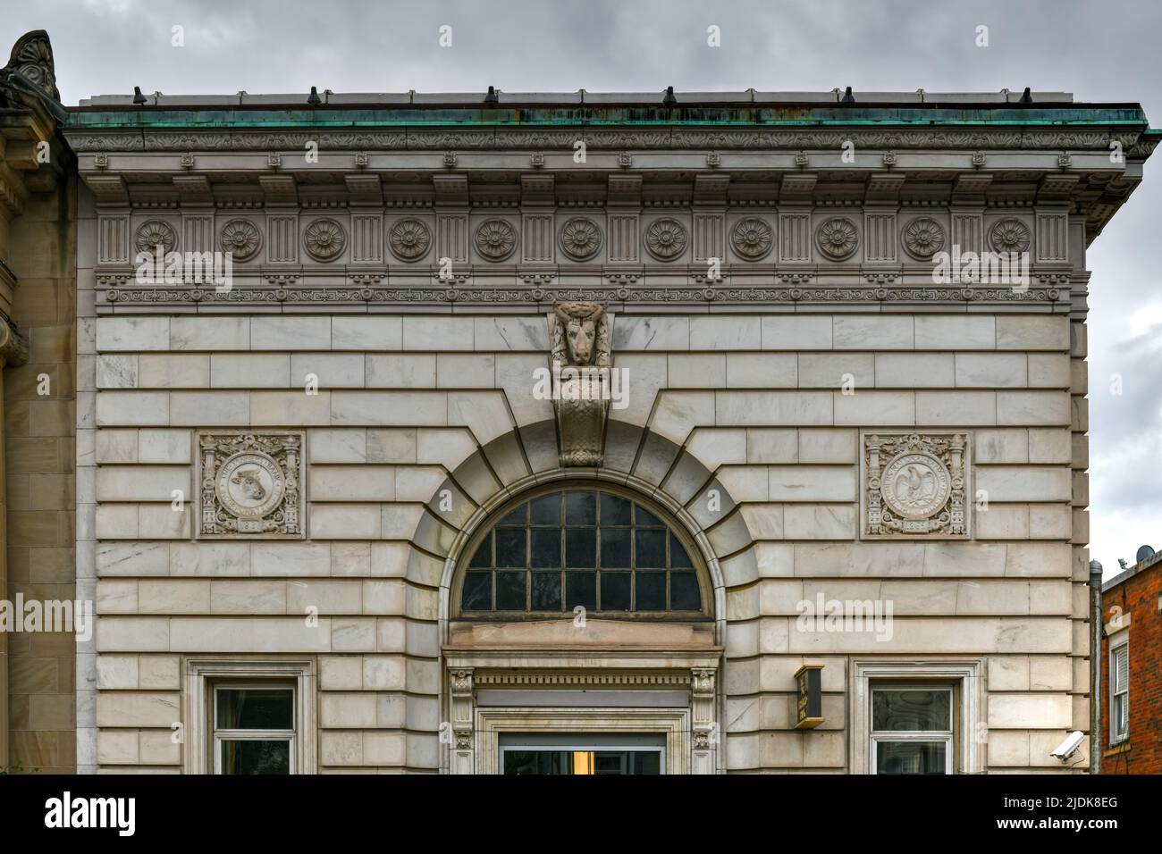 Historic building of the Tanners National Bank of Catskill, New York ...