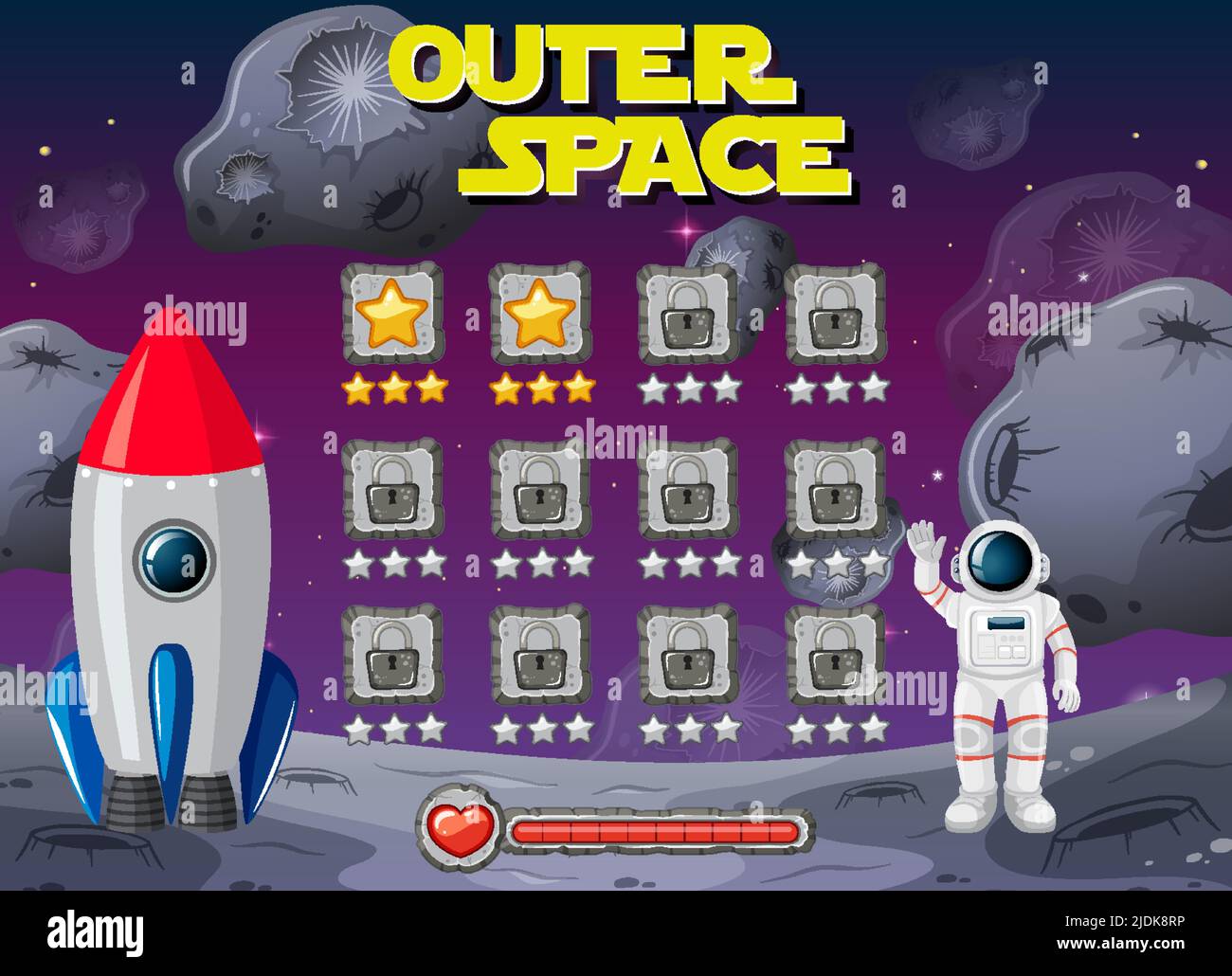 A space background template illustration Stock Vector Image & Art - Alamy