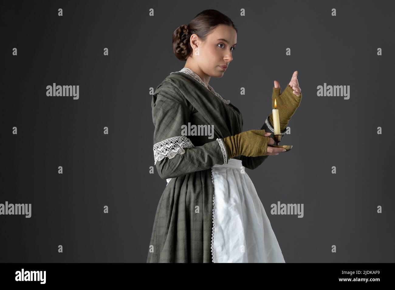 Victorian corset maid hi-res stock photography and images - Alamy