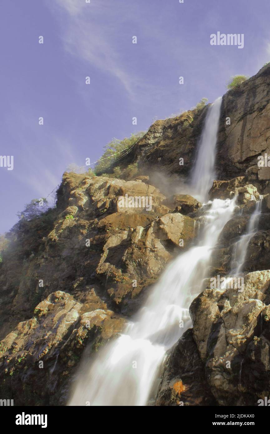 scenic nuranang waterfall or jang falls, popular tourist attraction of ...