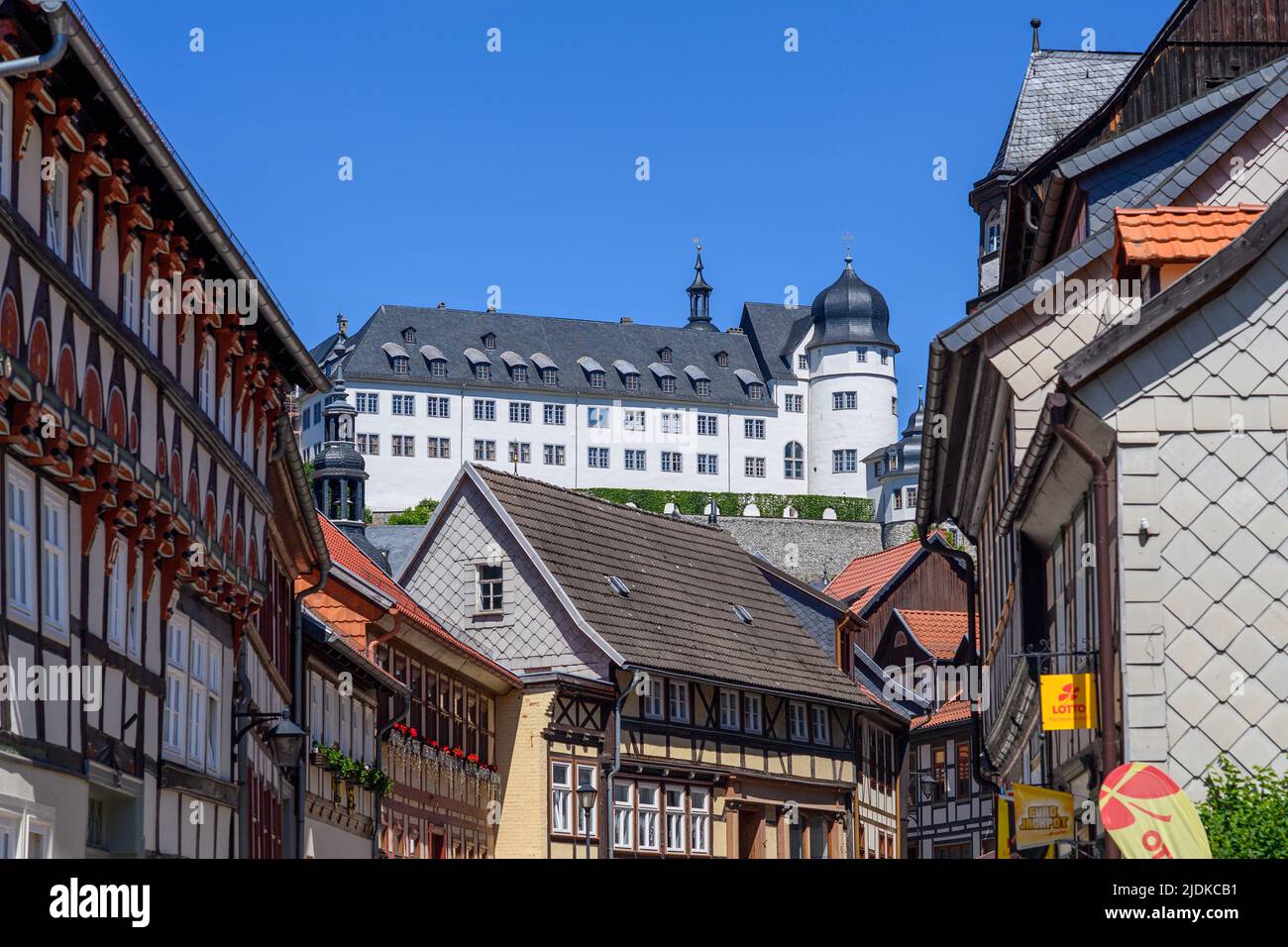 Stolberg, Germany. 15th June, 2022. The castle of Stolberg above the ...