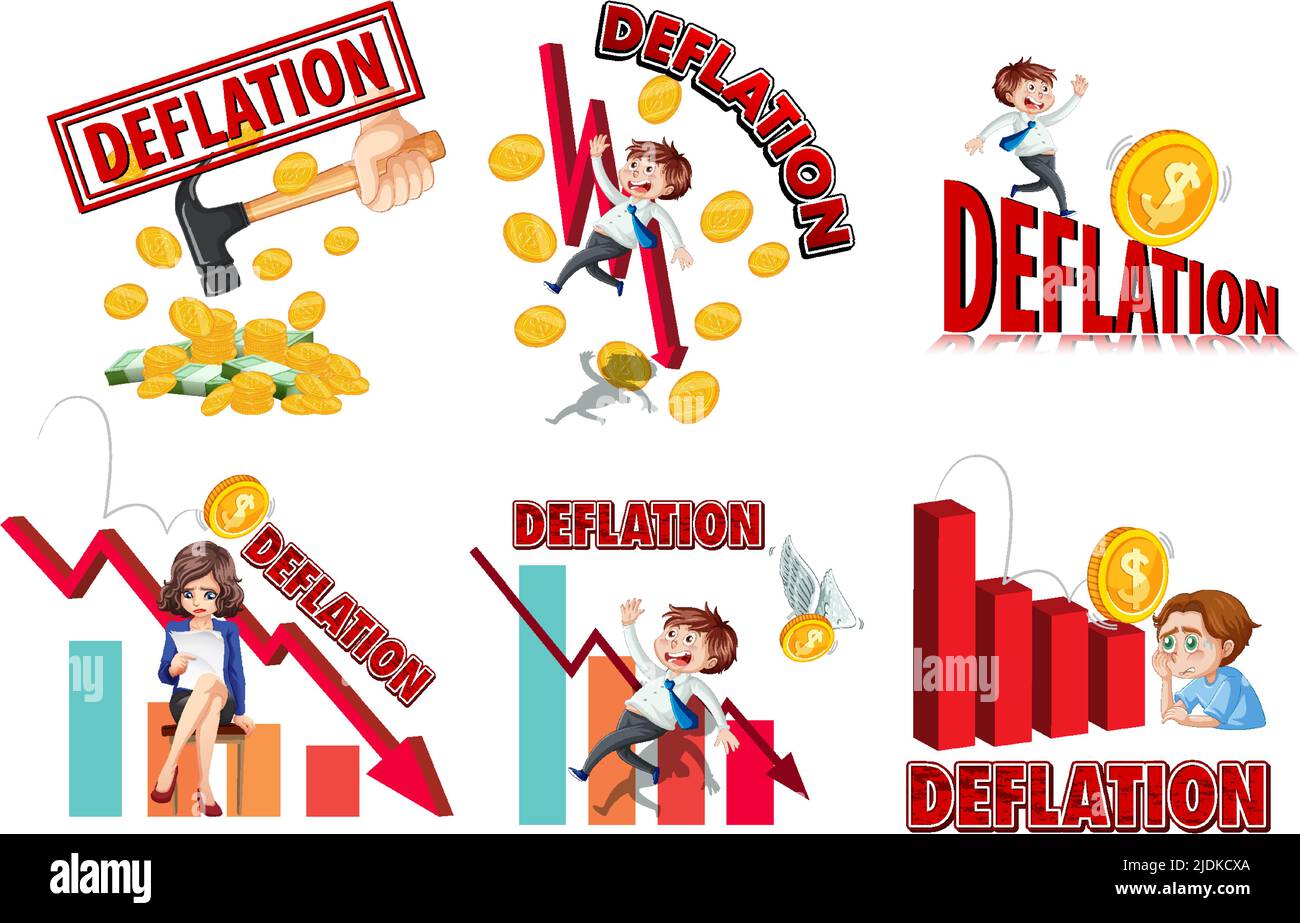 Deflation cartoon Cut Out Stock Images & Pictures - Alamy