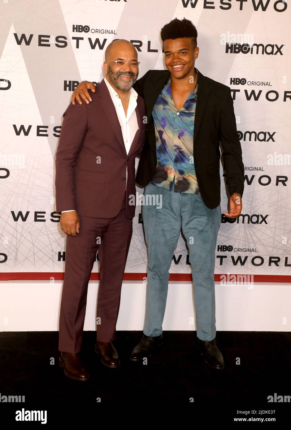 June 21, 2022, New York, New York, USA: Actor JEFFREY WRIGHT and his ...