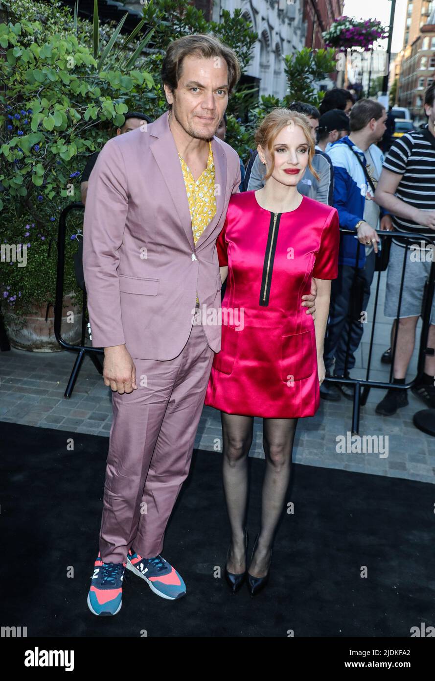 London, UK. 21st June, 2022. (L-R) Michael Shannon and Jessica Chastain ...