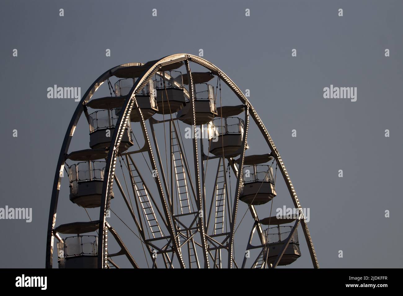 fun fair ride at the Devon county show in the evening sun Stock Photo ...