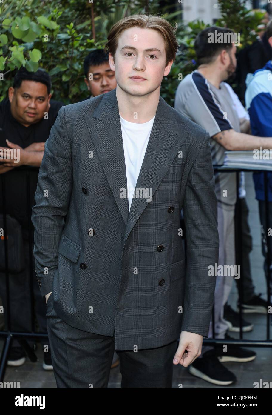 London, UK. 21st June, 2022. Kit Connor seen arriving at the Chiltern ...