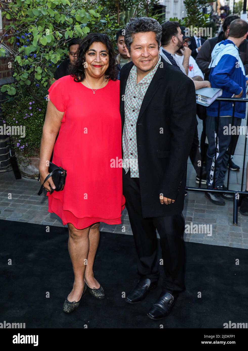 London, UK. 21st June, 2022. Gurinder Chadha and Paul Mayeda Berges ...