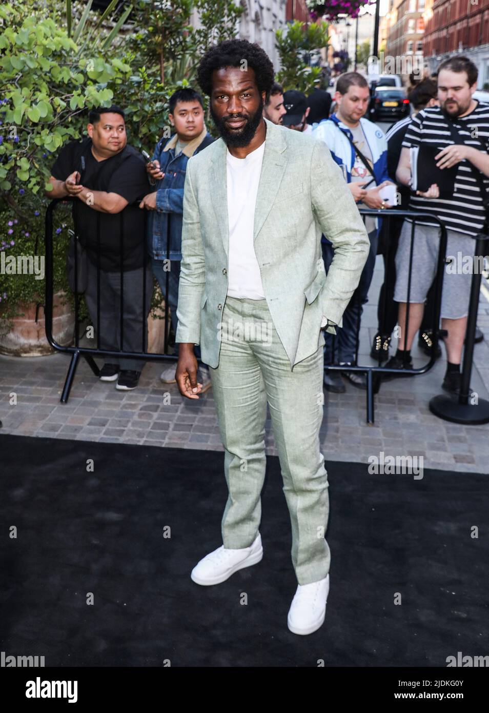 Sope Dirisu seen arriving at the Chiltern Firehouse in London for a ...