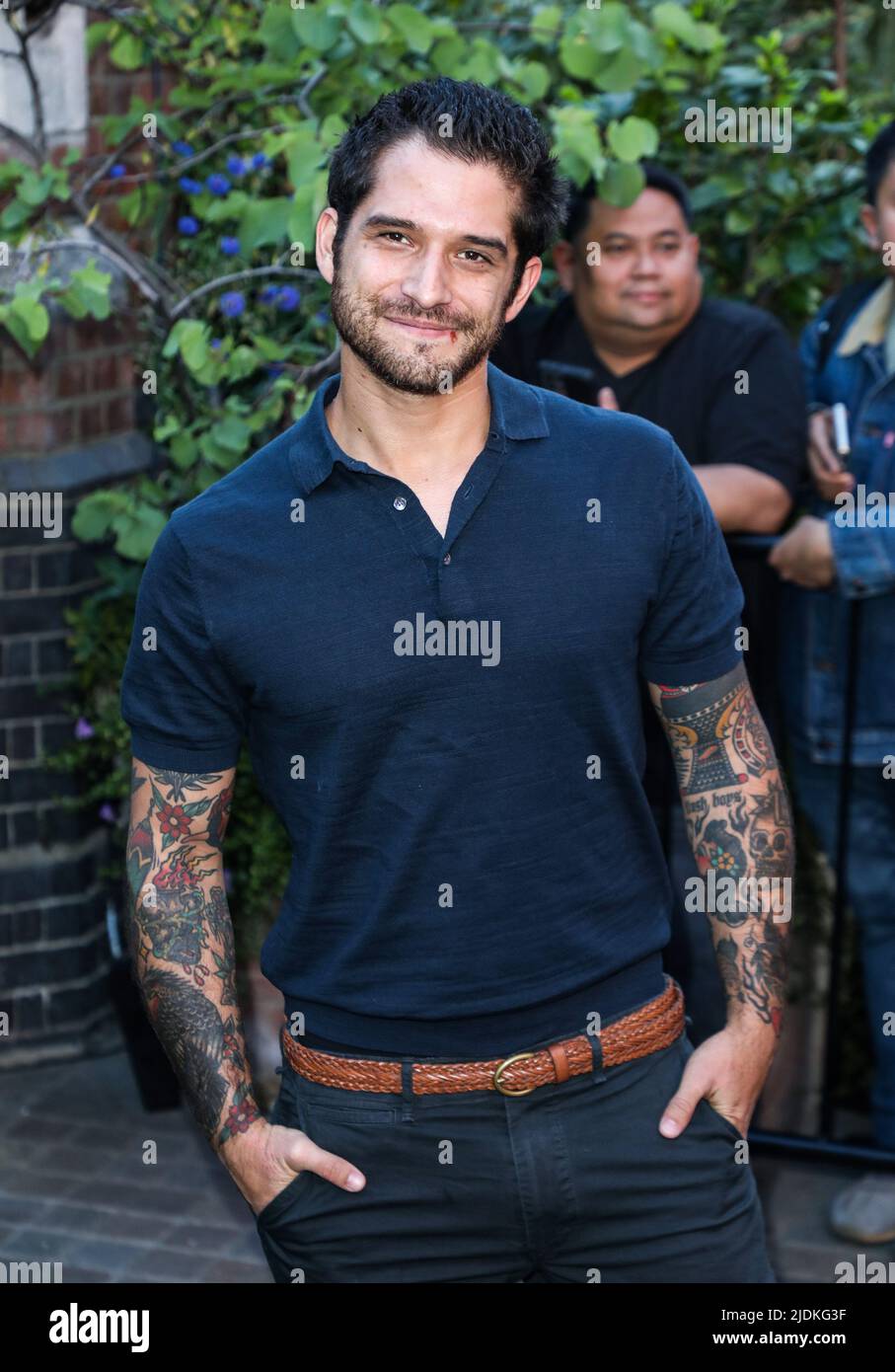 Tyler Posey seen arriving at the Chiltern Firehouse in London for a dinner hosted by Chris ...