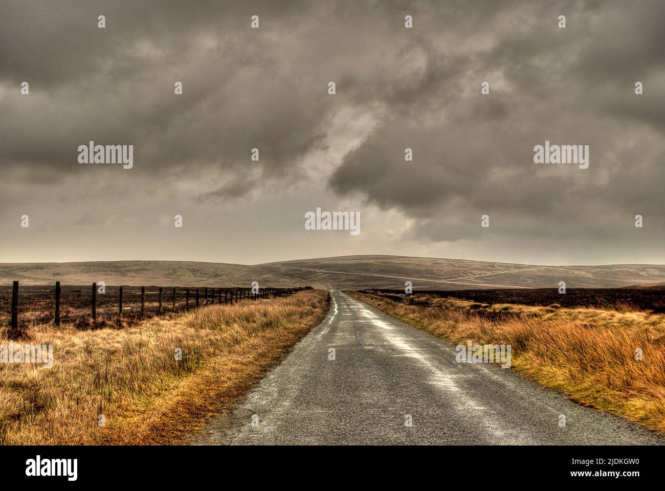 Remote road in northern England Stock Photo - Alamy