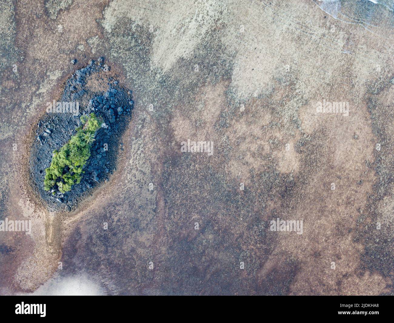 Aerial vision of Mayotte lagoon Stock Photo - Alamy