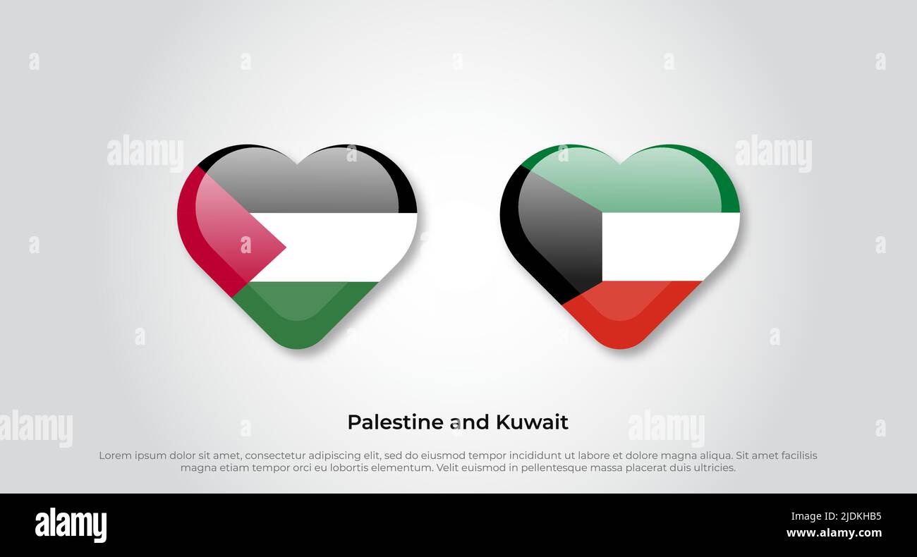 Love kuwait symbol heart flag hi-res stock photography and images - Alamy