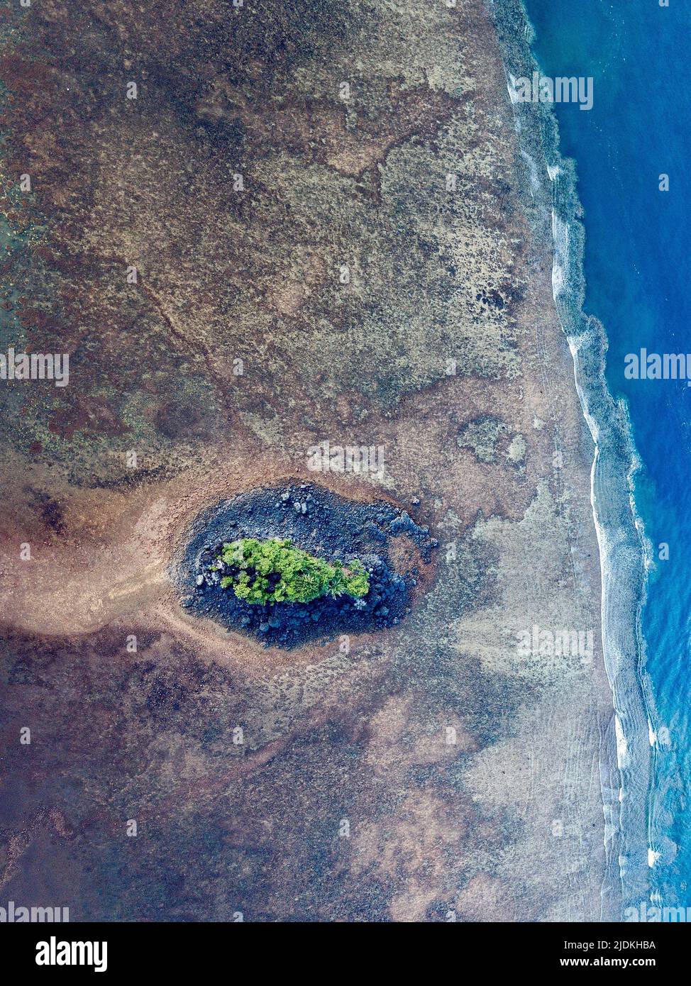 Aerial vision of Mayotte lagoon Stock Photo - Alamy