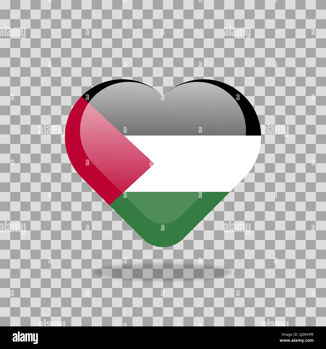 Palestinian flag icon Stock Vector Images - Alamy