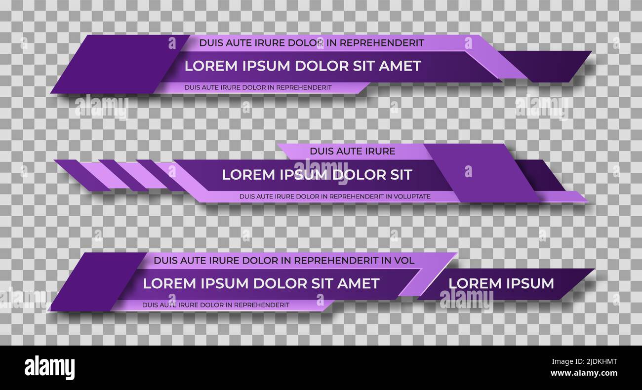 Lower thirds video hi-res stock photography and images - Alamy