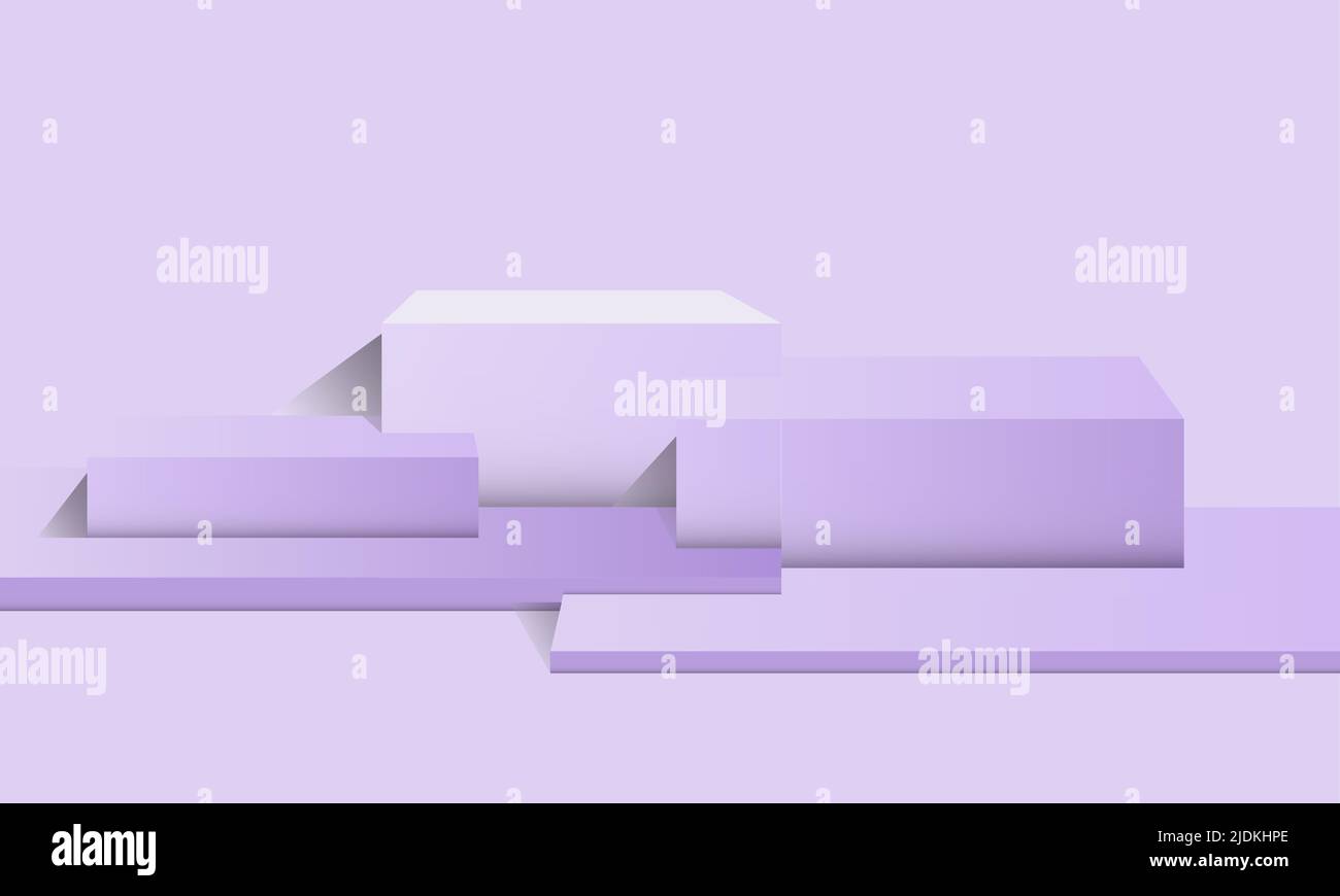 Empty mock up scene with podium or platform. Abstract scene background ...