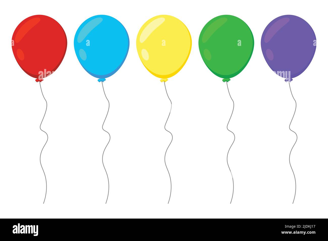 Set balloons in cartoon Stock Vector Images - Alamy