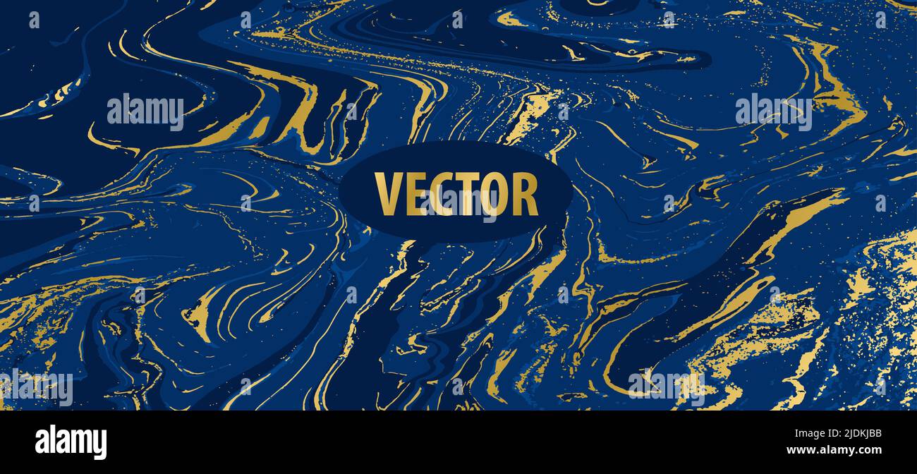 Vector marble blue and gold texture Stock Vector Image & Art - Alamy
