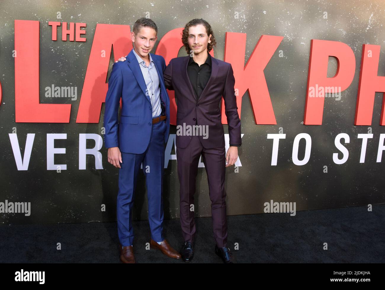 Hollywood, California, USA 21st June 2022 (L-R) Actor Garrison ...