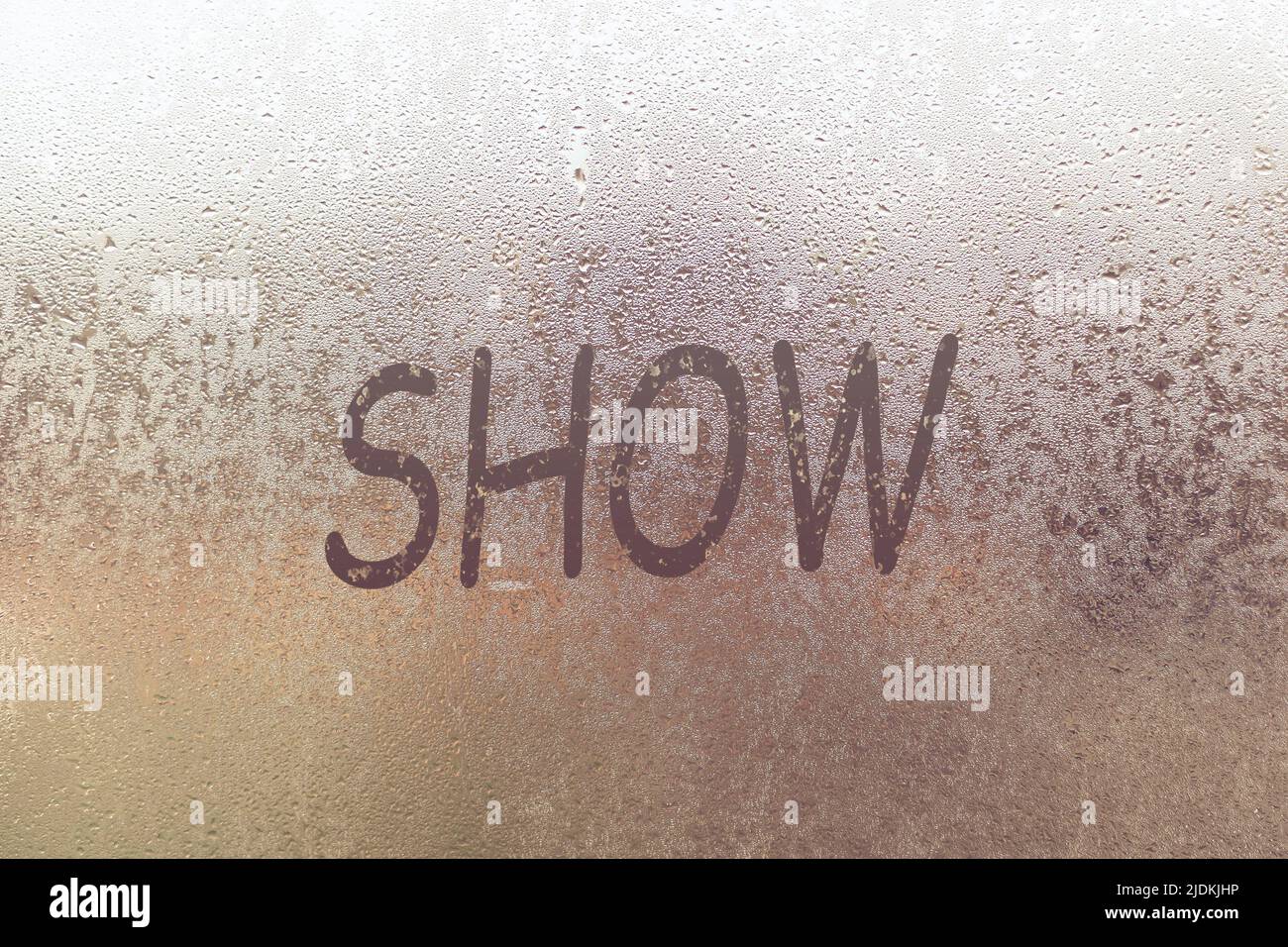 Frost written with finger hi-res stock photography and images - Alamy