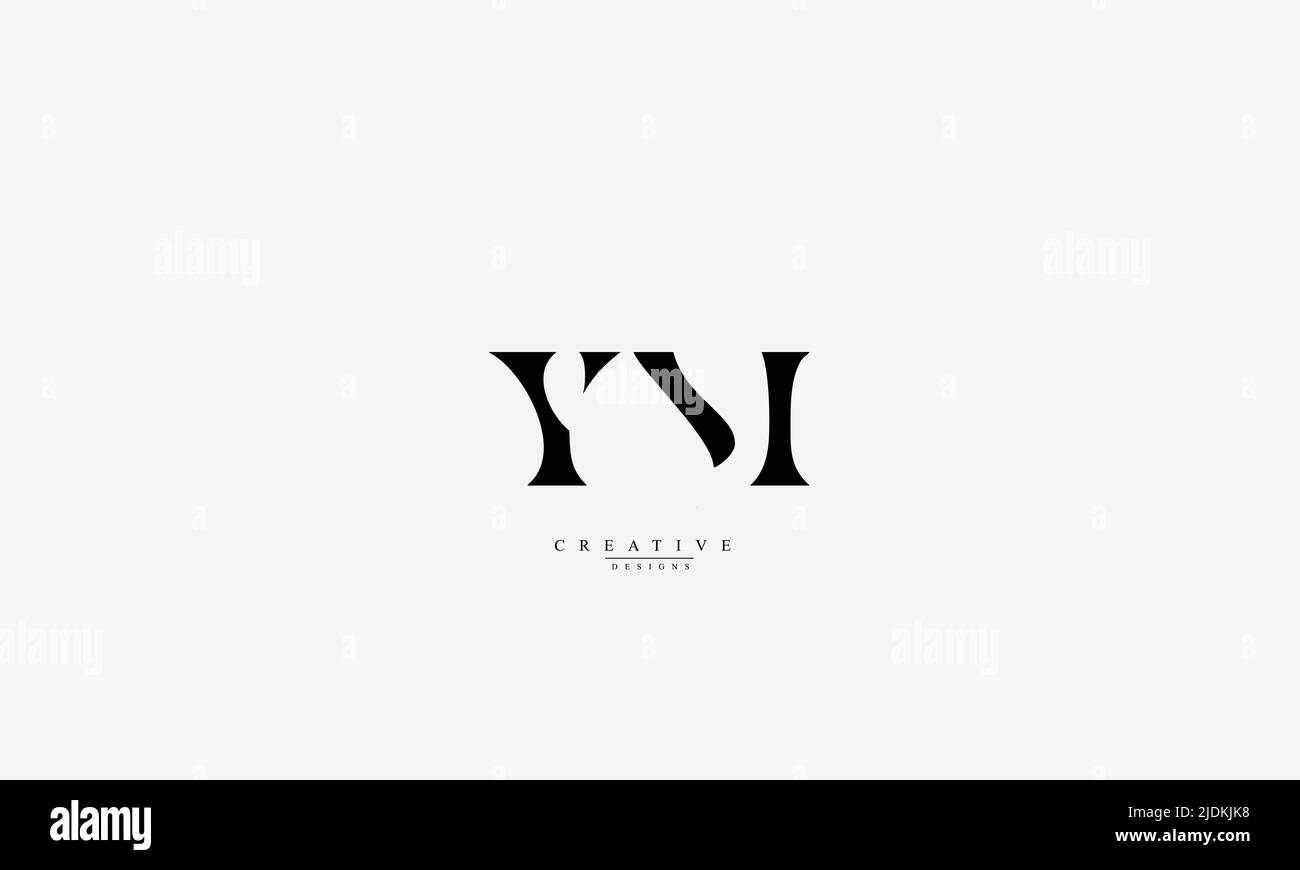Y m letter Stock Vector Images - Alamy