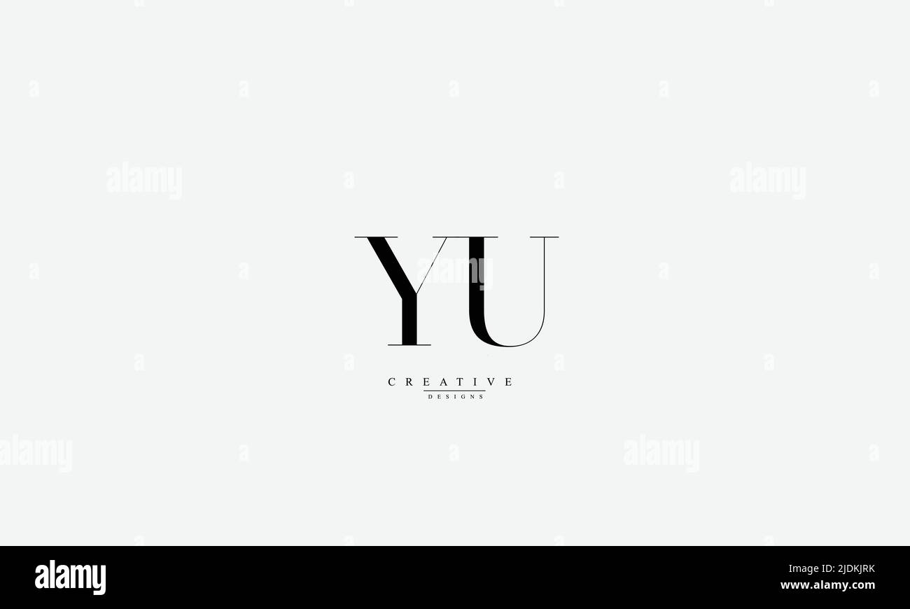 Alphabet letters Initials Monogram logo YU UY Y U Stock Vector Image ...