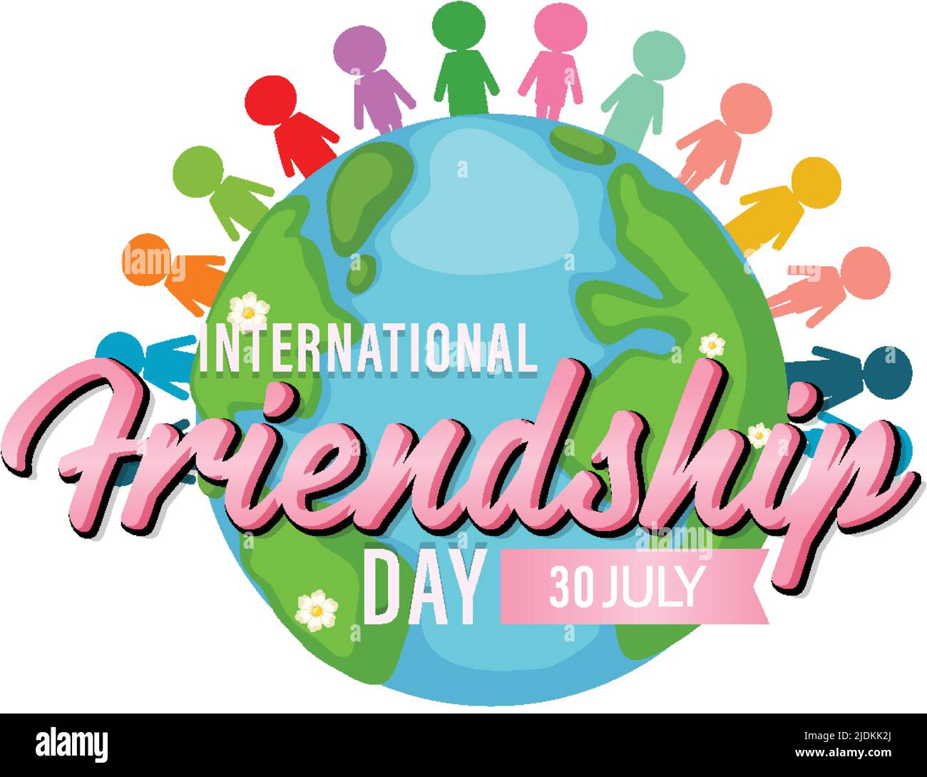International Friendship Day banner design illustration Stock Vector ...