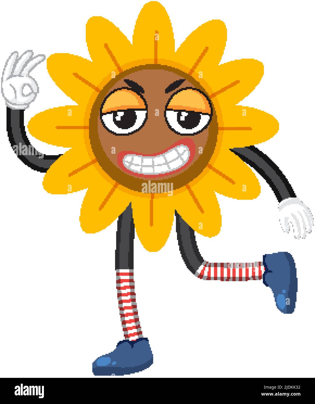 Flower with facial expression illustration Stock Vector Image & Art - Alamy