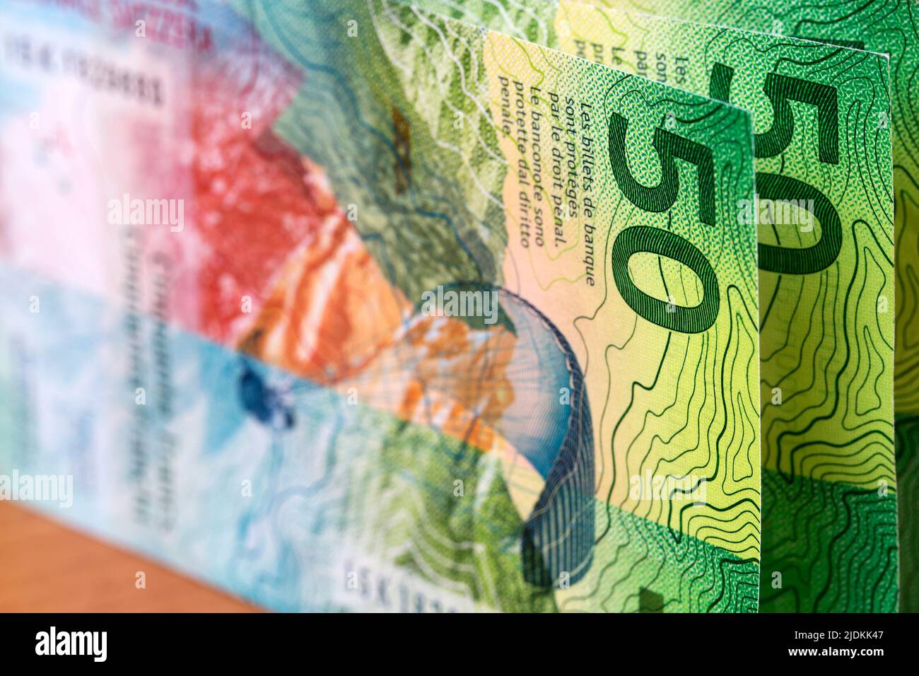 Swiss money - 50 Francs - a business background Stock Photo - Alamy