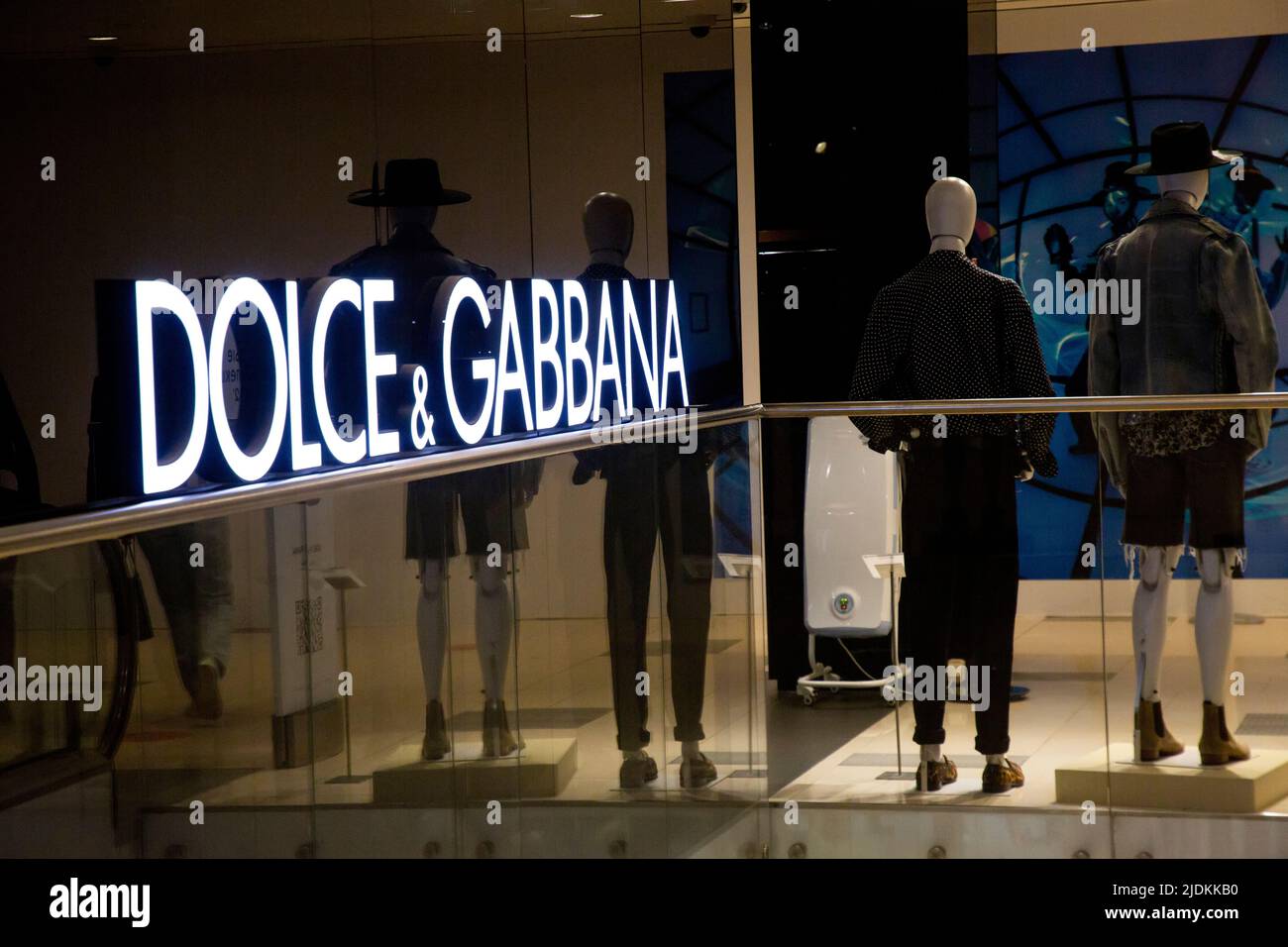 Moscow, Russia. 21st of June, 2022 View shows a Dolce & Gabbana shop at ...