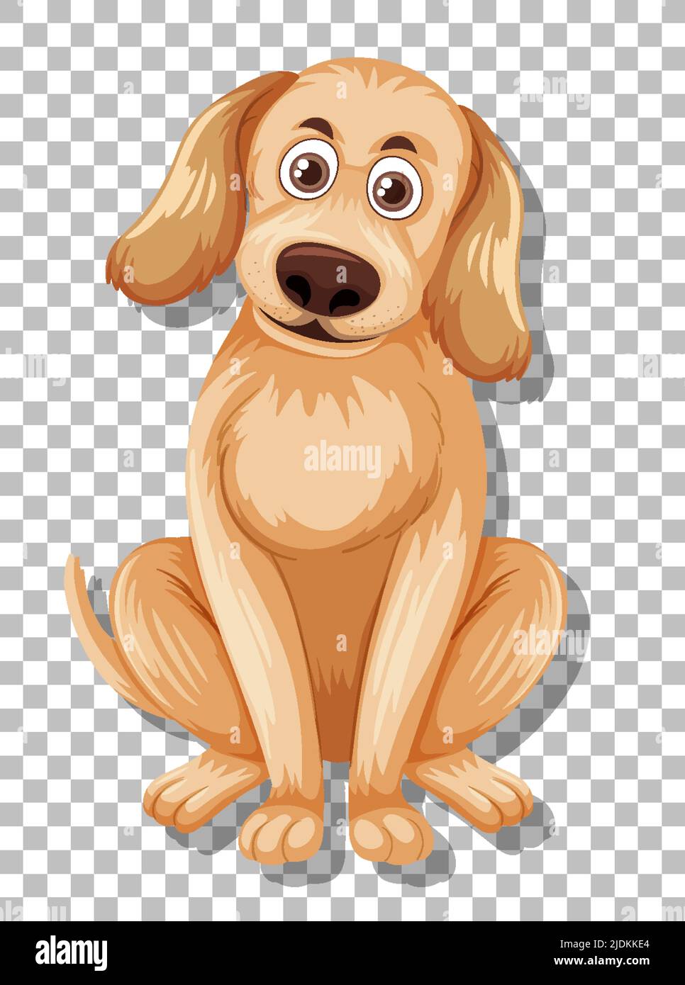 Cute dog on grid background illustration Stock Vector Image & Art - Alamy