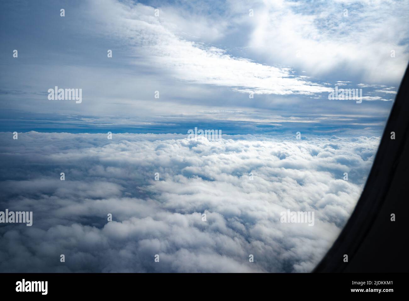 View through window of aircraft during flight Stock Photo - Alamy