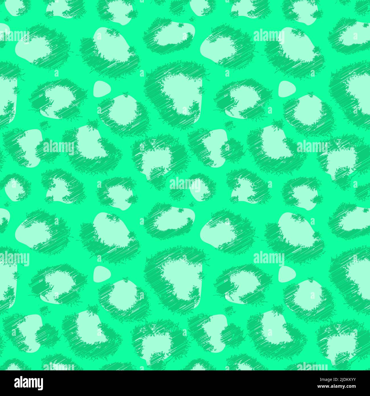 Leopard imitation seamless green mint pattern. Vector illustration ...